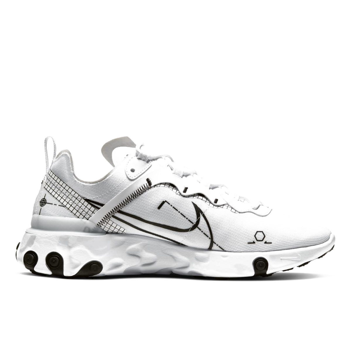 Nike React Element 55 Reverse Schematic CU3009-100 купити зі швидкою доставкою в Україну